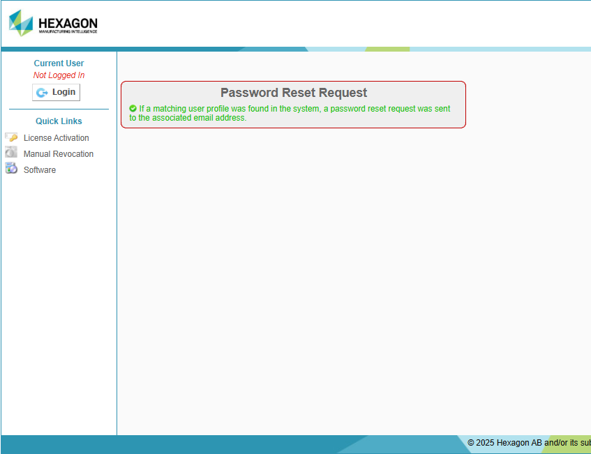 How do I Reset my Hexagon Customer Portal Password?