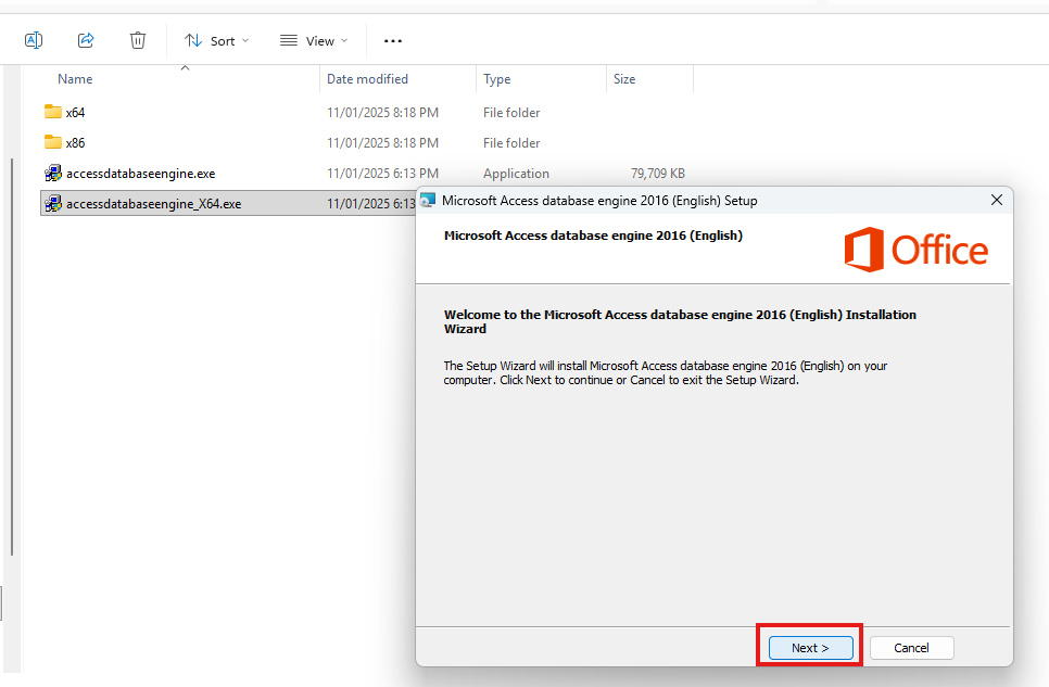 How to remove and re-install Microsoft Access database engine