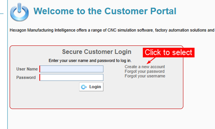 How do I Sign up for the Hexagon Customer Portal