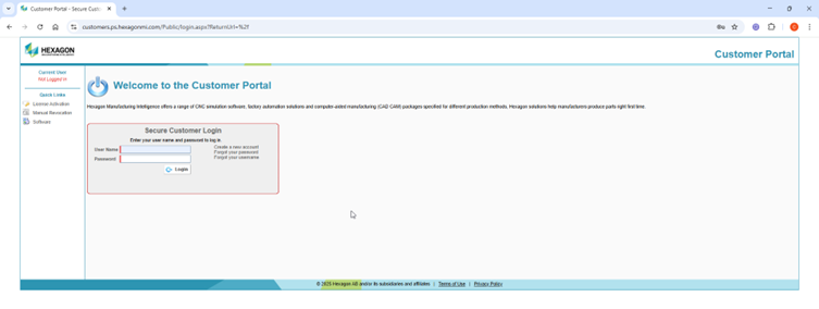 How do I Sign up for the Hexagon Customer Portal